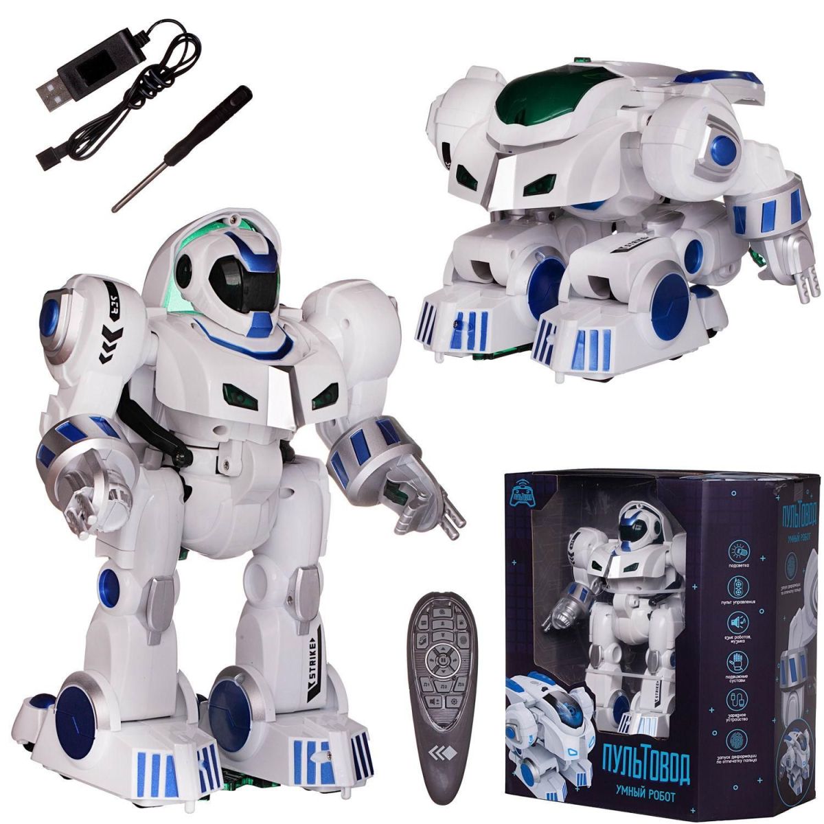 робот junfa пультовод умный робот на радиоуправлении, русский язык